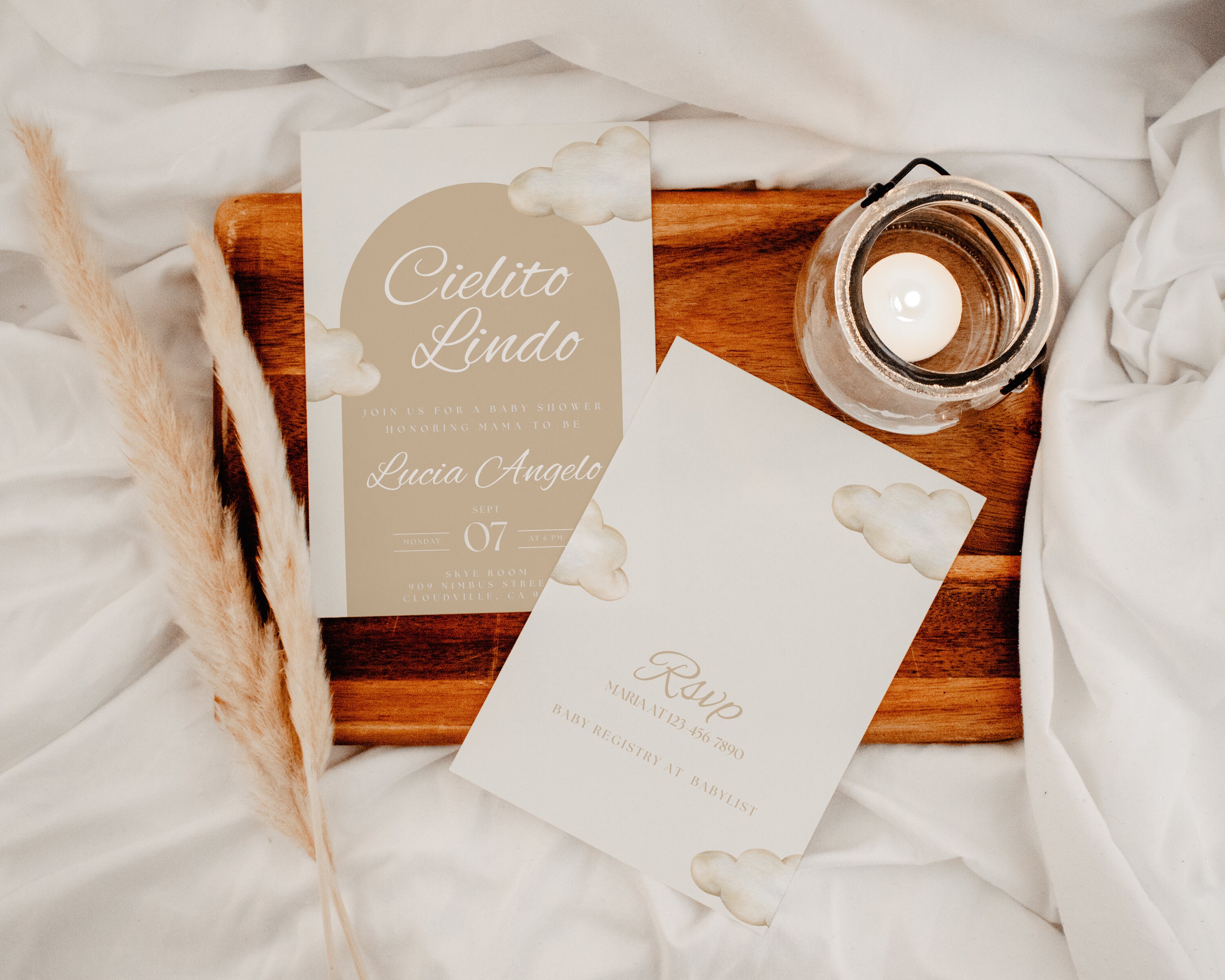 Cielito Lindo Baby Shower Invite Template, Editable Invitation, Spanish ...