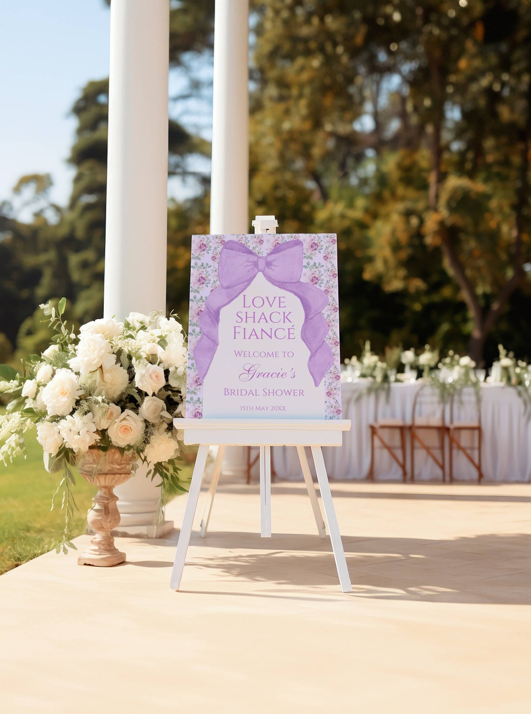Love Shack Fiancé Bridal Shower Welcome Poster Template, Love Shack ...