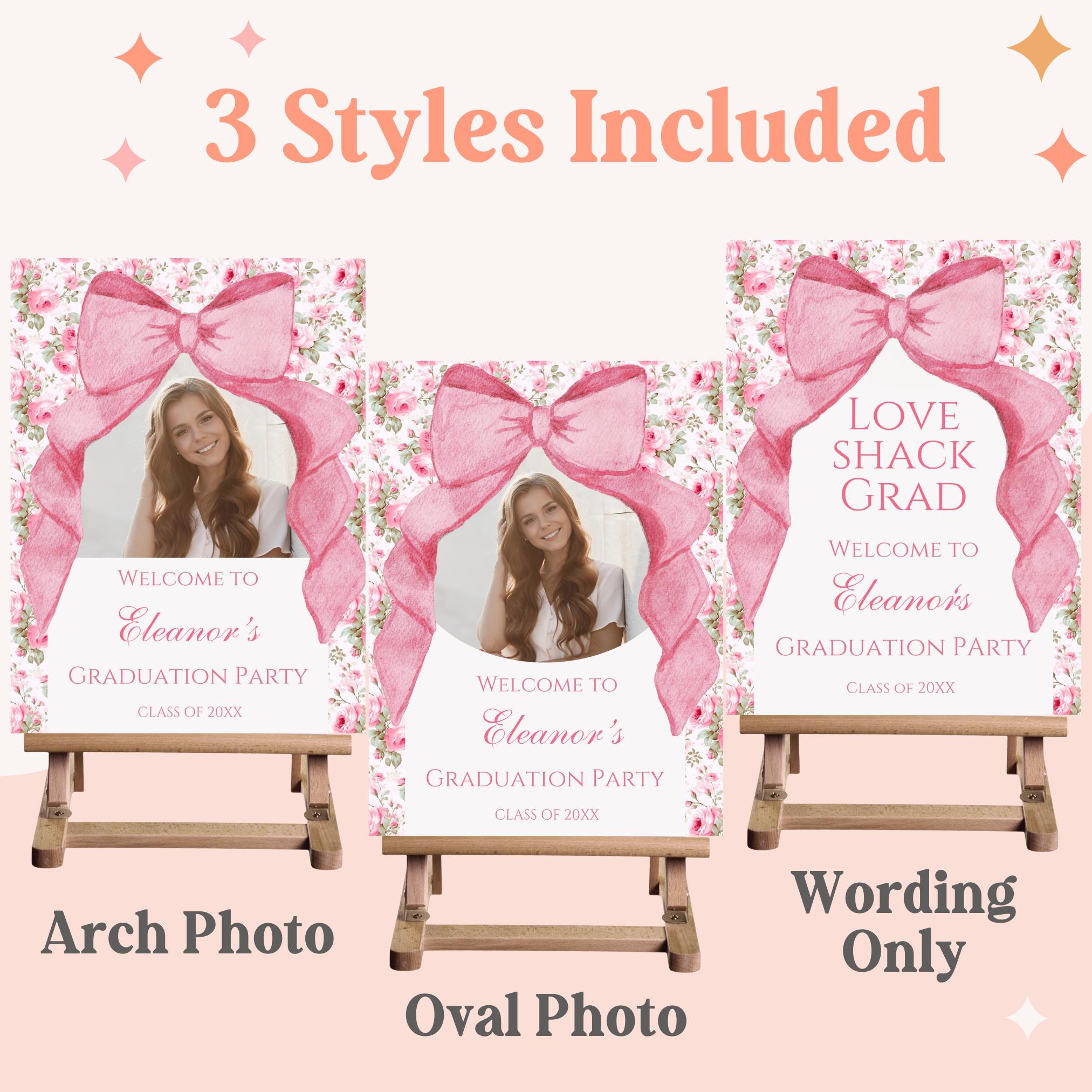 Love Shack Grad Graduation Photo Welcome Sign Template, Love Shack ...