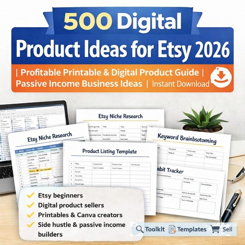 500+ Digital Product Ideas for Etsy 2026 | Profitable Printable ...