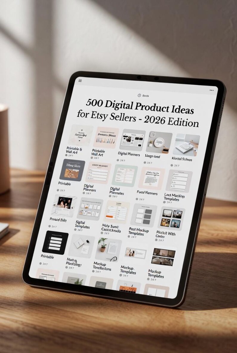 500+ Digital Product Ideas for Etsy 2026 | Profitable Printable ...