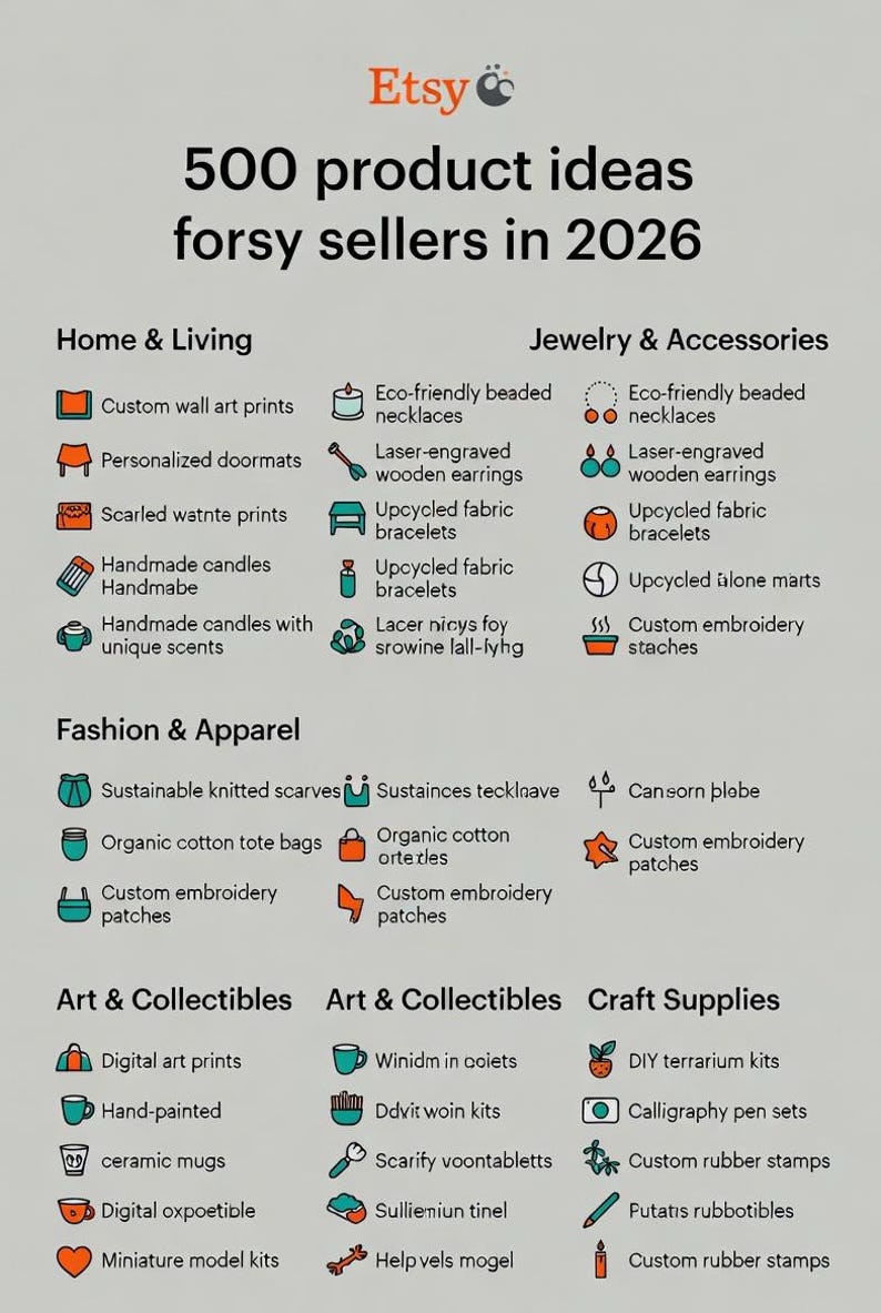 500+ Digital Product Ideas for Etsy 2026 | Profitable Printable ...