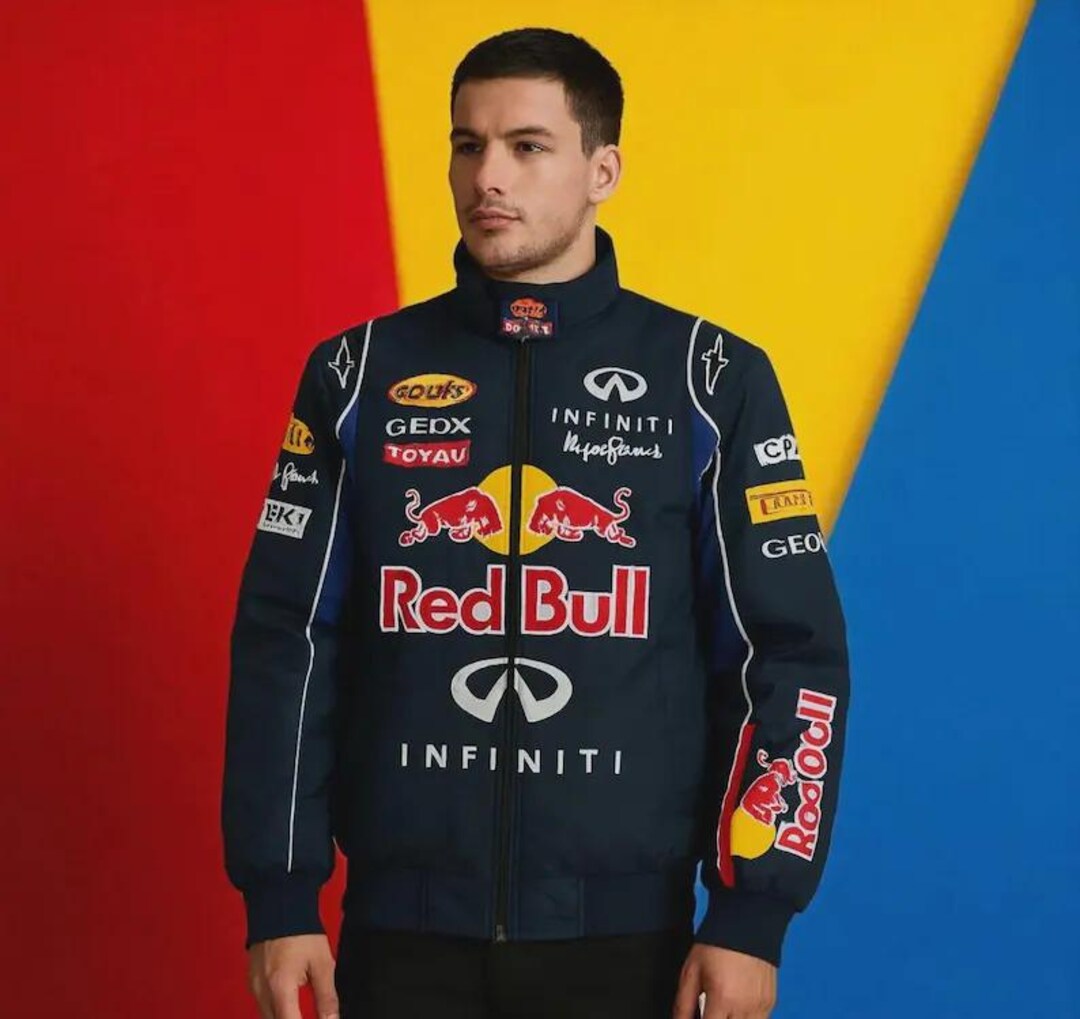Red Bull F1 Racing Jacket – Embroidered Motorsport Bomber – Streetwear ...