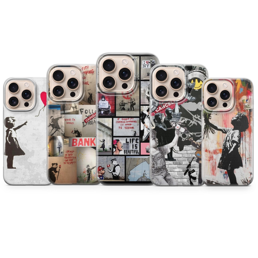Banksy Phone Case Street Art Anonymous Cover for iPhone 17pro, 16, 15 ...