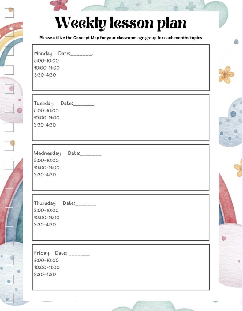 Early Childhood Teacher Planner | Editable Canva Planner | Preschool ...