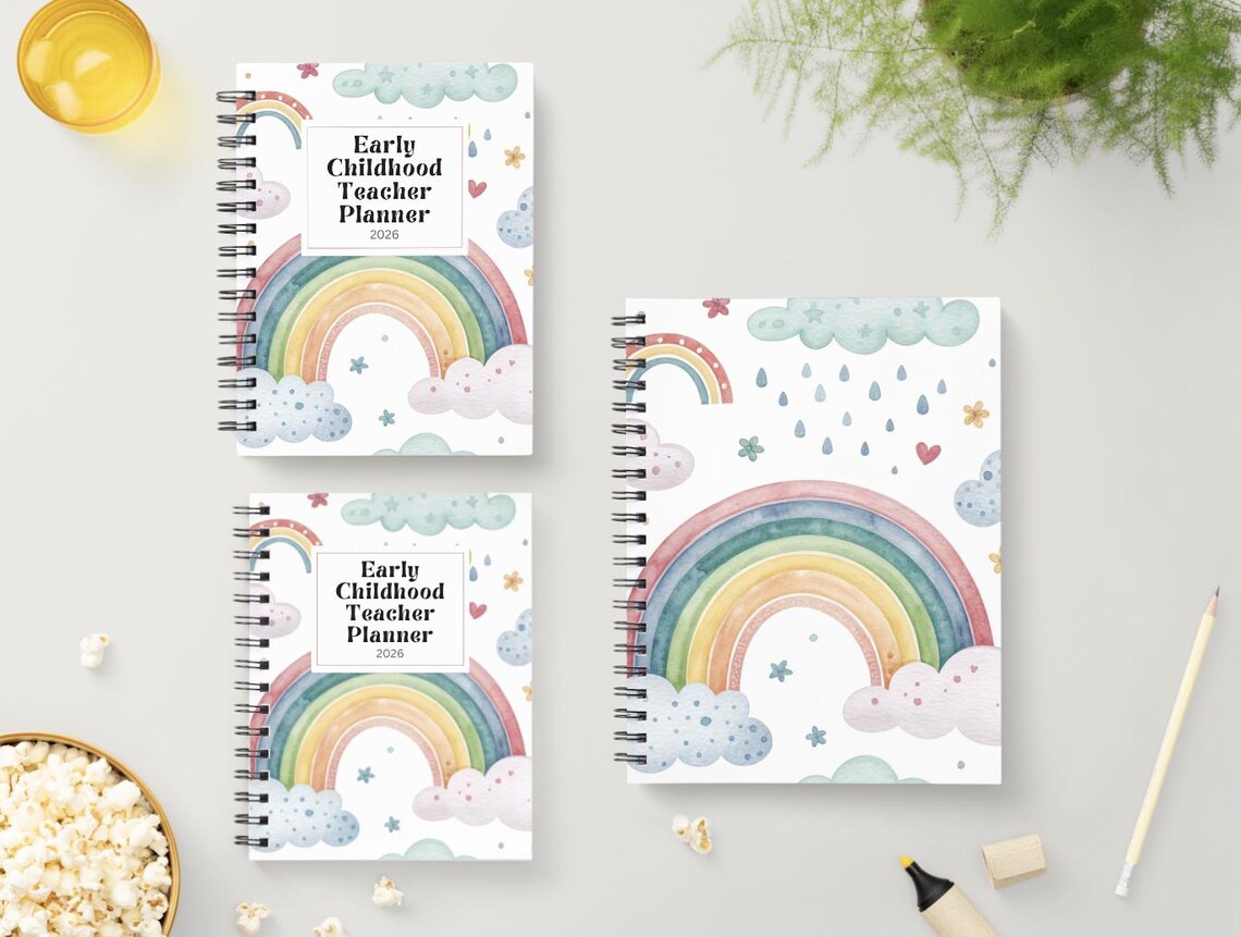 Early Childhood Teacher Planner | Editable Canva Planner | Preschool ...
