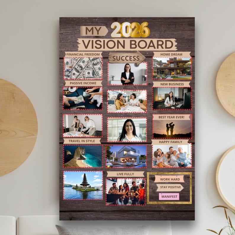 Modèle de tableau Vision 2026 - Photo personnalisée, manifestation de l ...