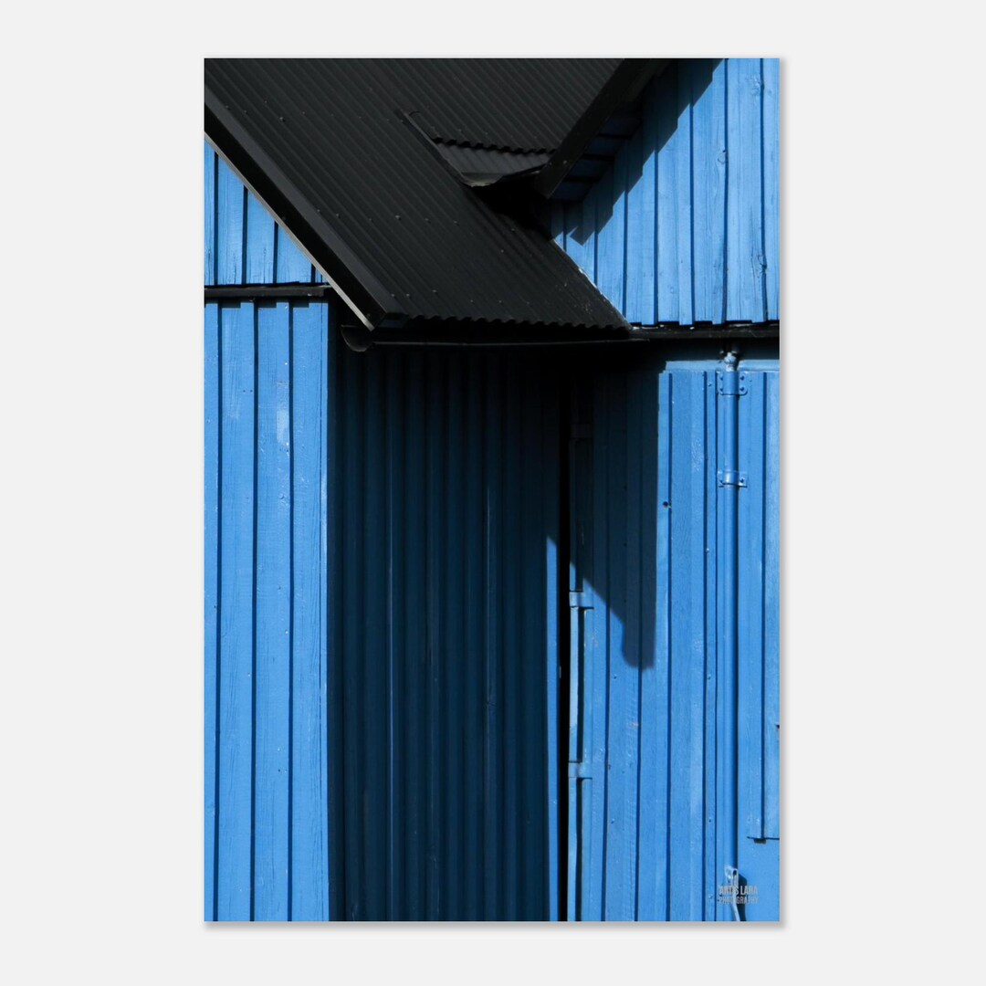 Stunning Malmö Blue Walls Poster - Detail Photography on Semi-glossy ...