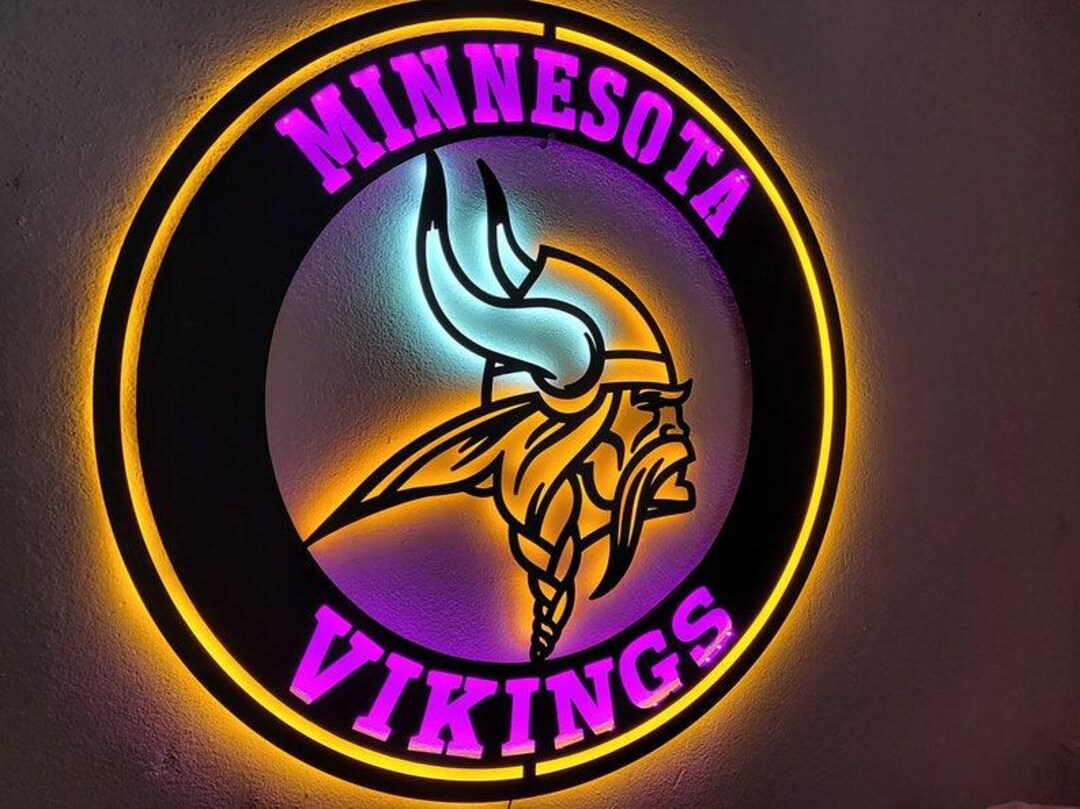 NFL Team Logo LED Wall Decor Sign – NFL Fan Cave Wall Decor - Etsy ...