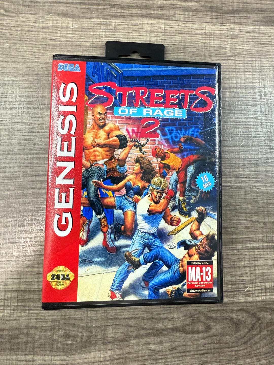 Streets of Rage 2 Custom Game Case for Sega Genesis, Collector’s Case ...