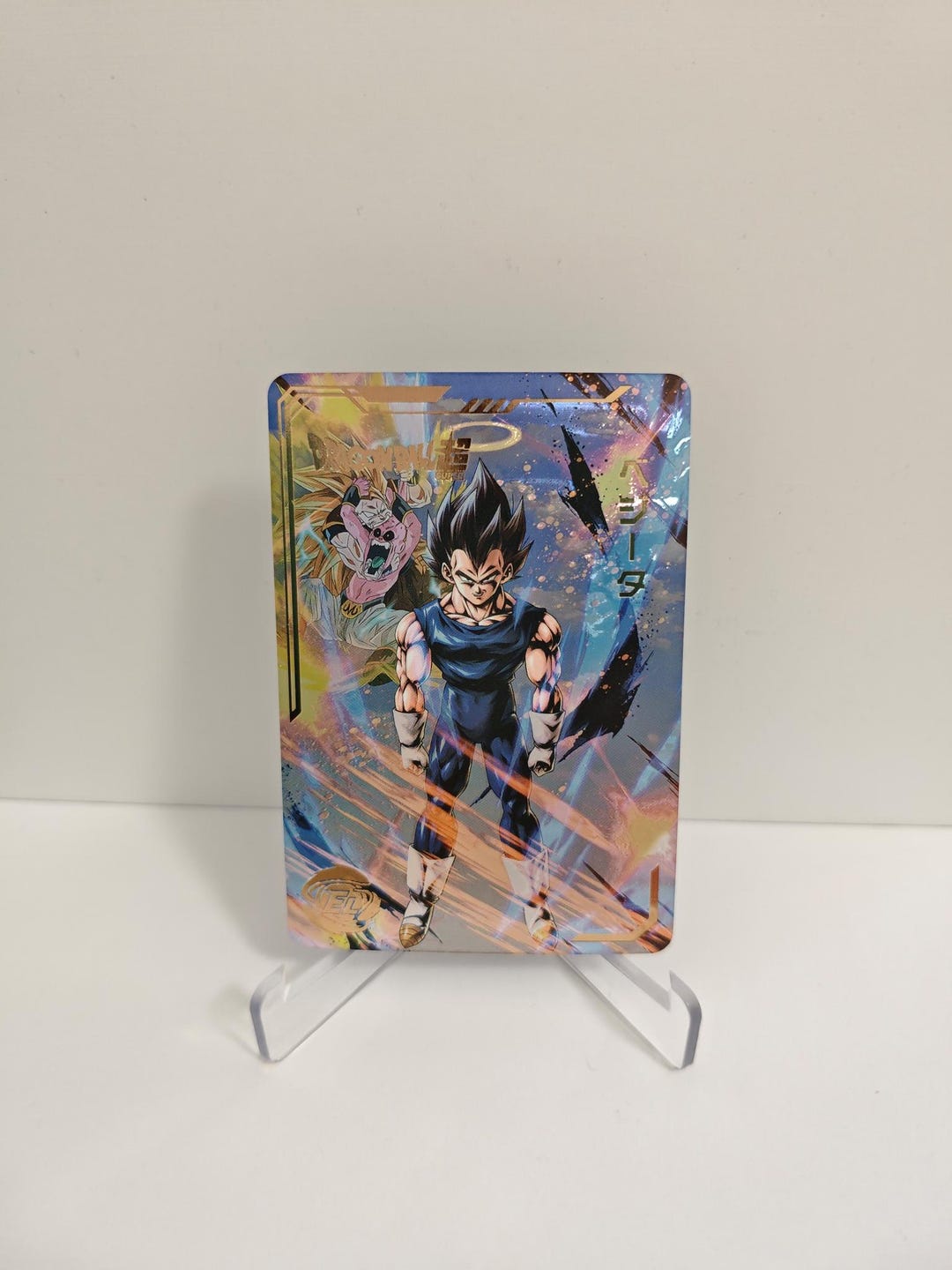 Vegeta Angel Custom Laser Engraved Gold Foil Card - Etsy