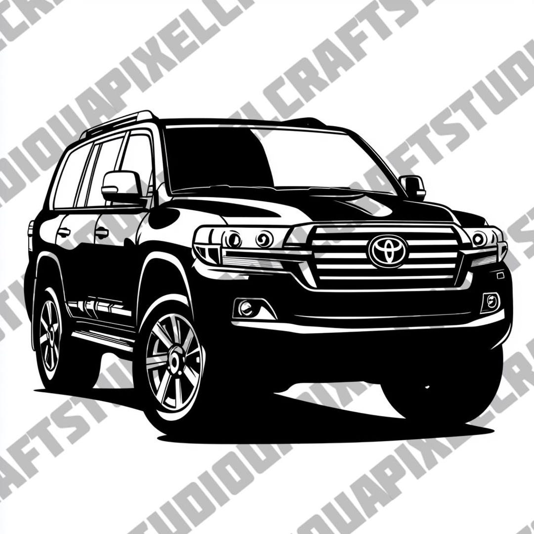 Land Cruiser 200 Art Set – Off-road SUV Illustrations (pdf, Svg, Png ...