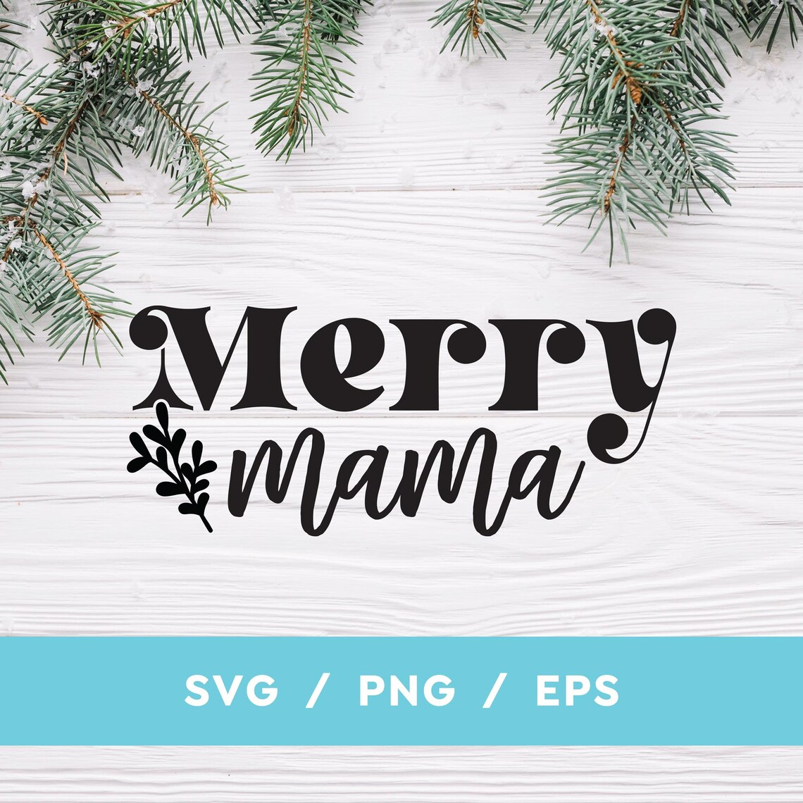 Colorful Merry Mama & Merry Mini Set SVG PNG EPS Cute - Etsy