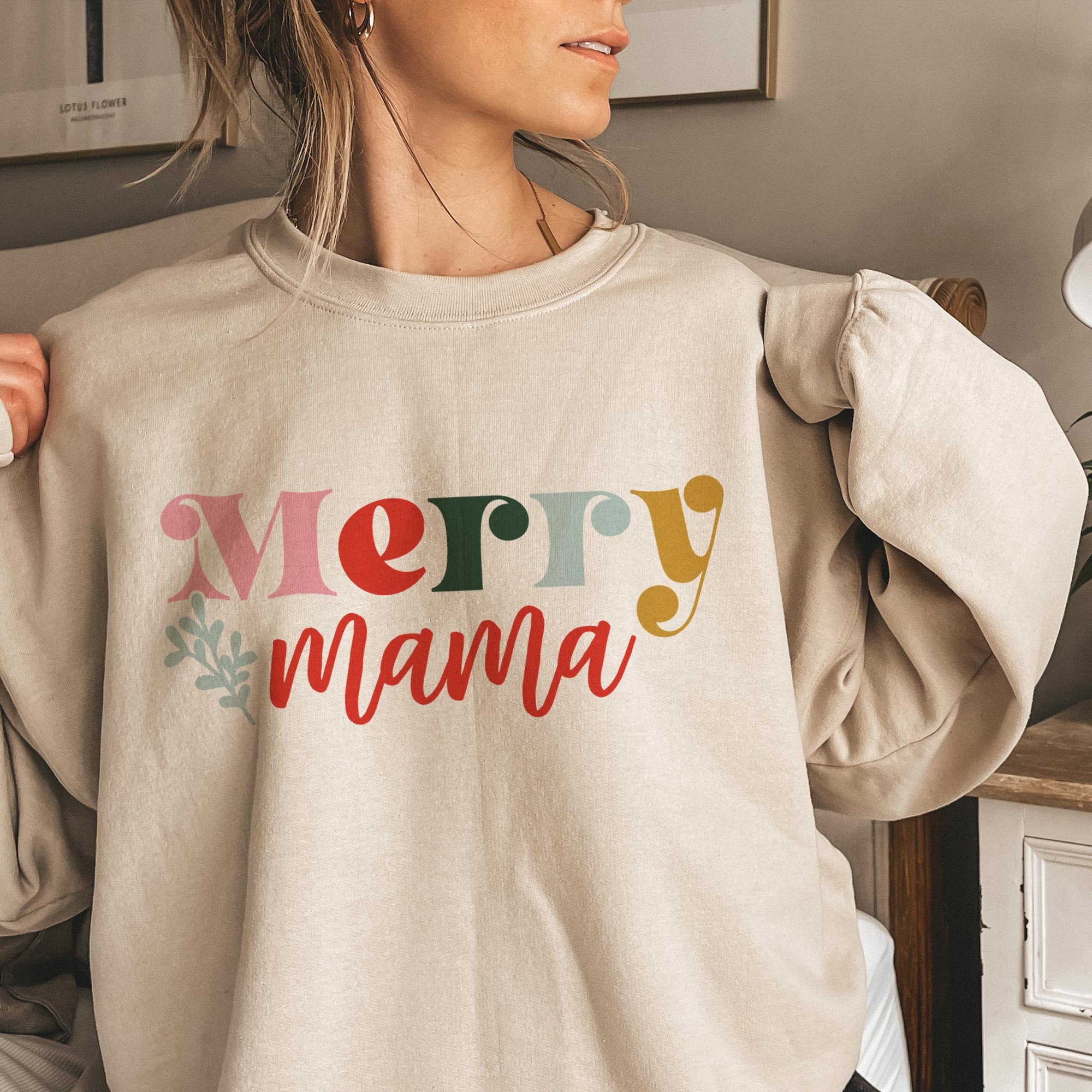 Colorful Merry Mama & Merry Mini Set SVG PNG EPS Cute - Etsy
