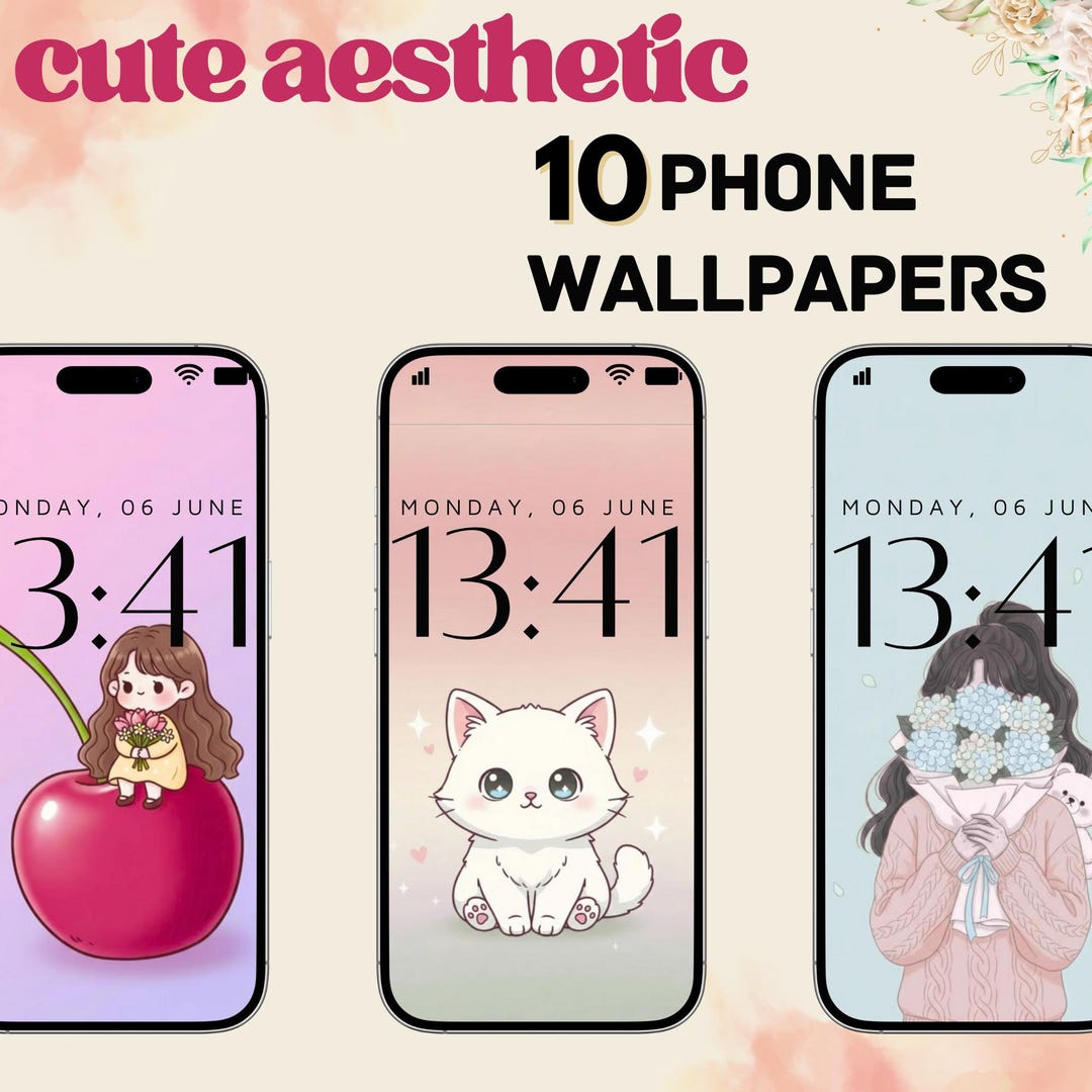 Soft Pastel Mobile Wallpapers – Cute Kawaii Phone Backgrounds for ...