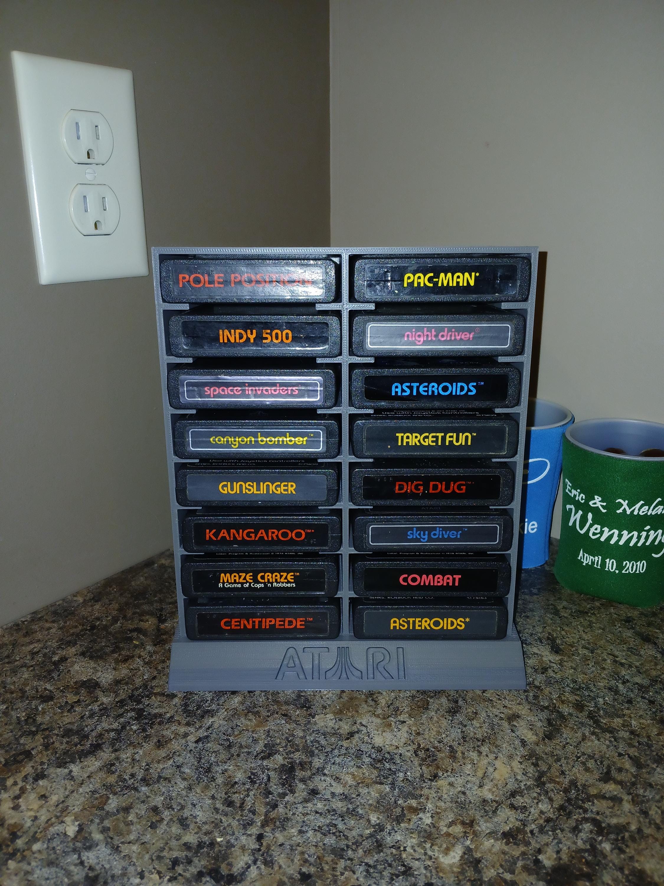 Atari 2600 Game Cartridge Holder - Video Game Storage Stand | 3D ...