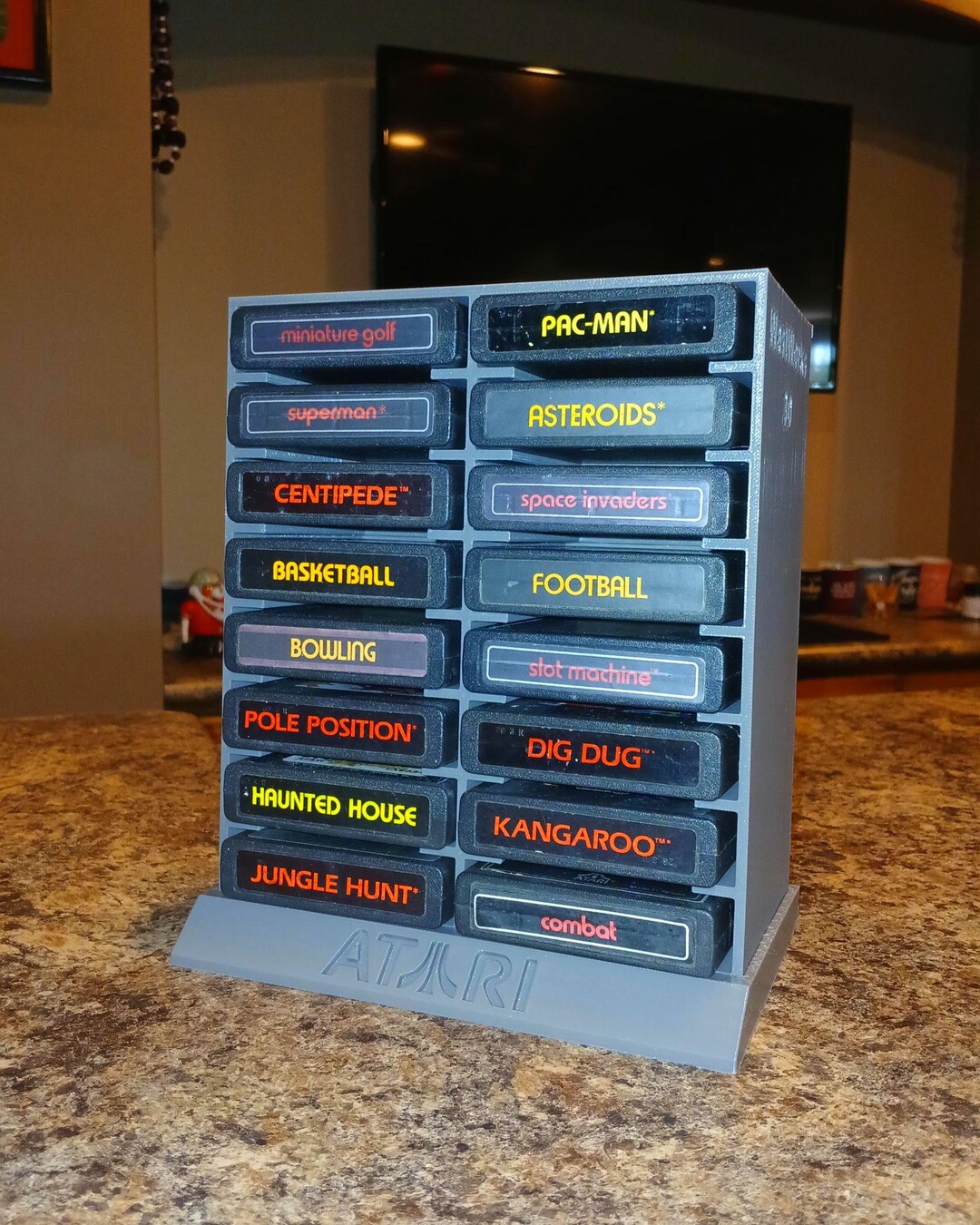 Atari 2600 Game Cartridge Holder - Video Game Storage Stand | 3D ...