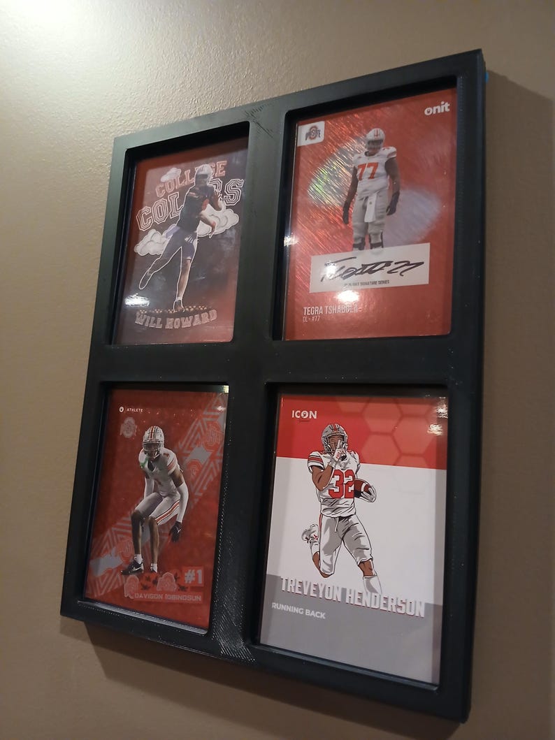 Wall-mounted Toploader Card Holder | 4-card Trading & Sports Card ...