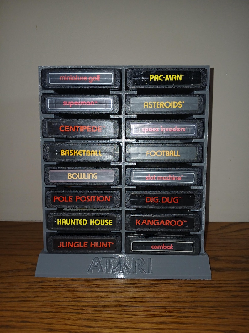 Atari 2600 Game Cartridge Holder - Video Game Storage Stand | 3D ...