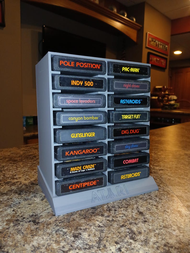 Atari 2600 Game Cartridge Holder - Video Game Storage Stand | 3D ...