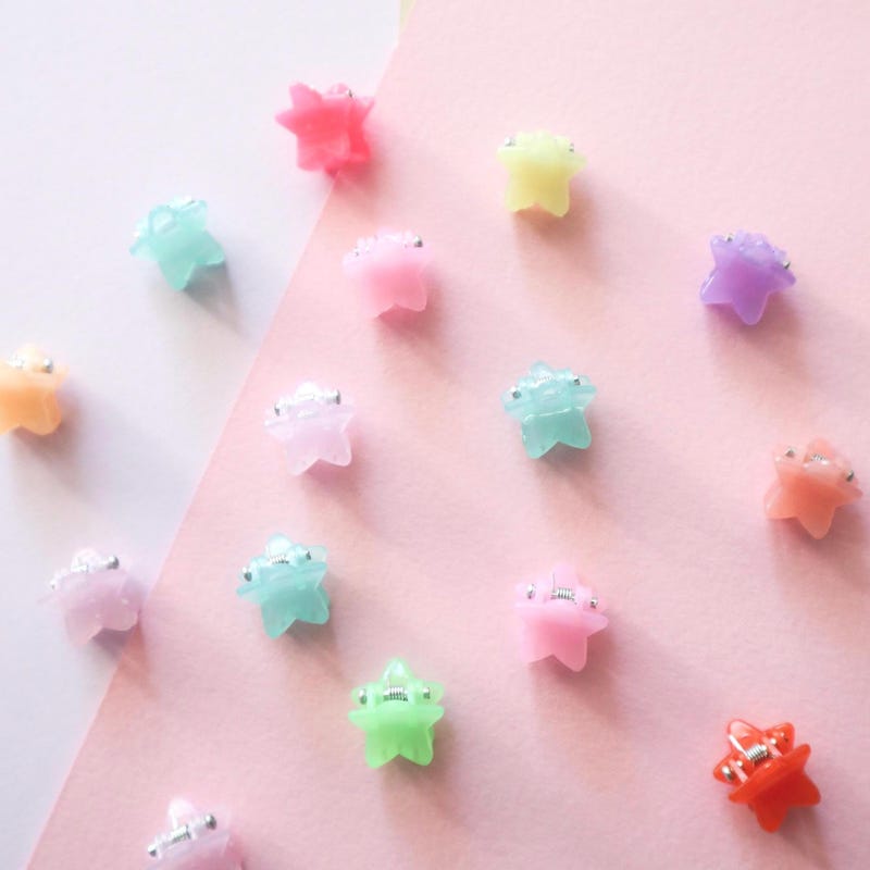 Mini Claw Star Hair Clips - Etsy