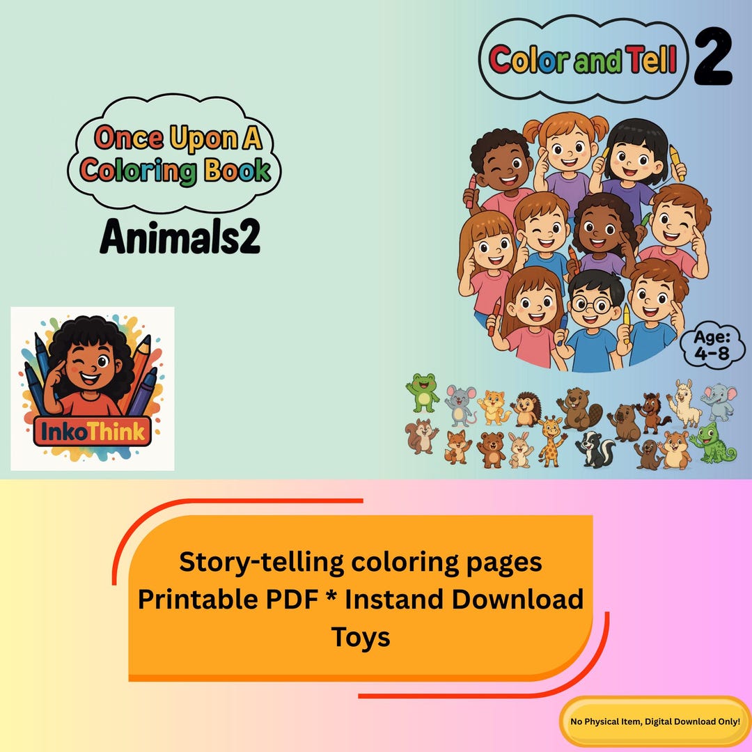 Printable Kids Coloring Book Ages 4-8 | Fun Creativity Booster Coloring ...