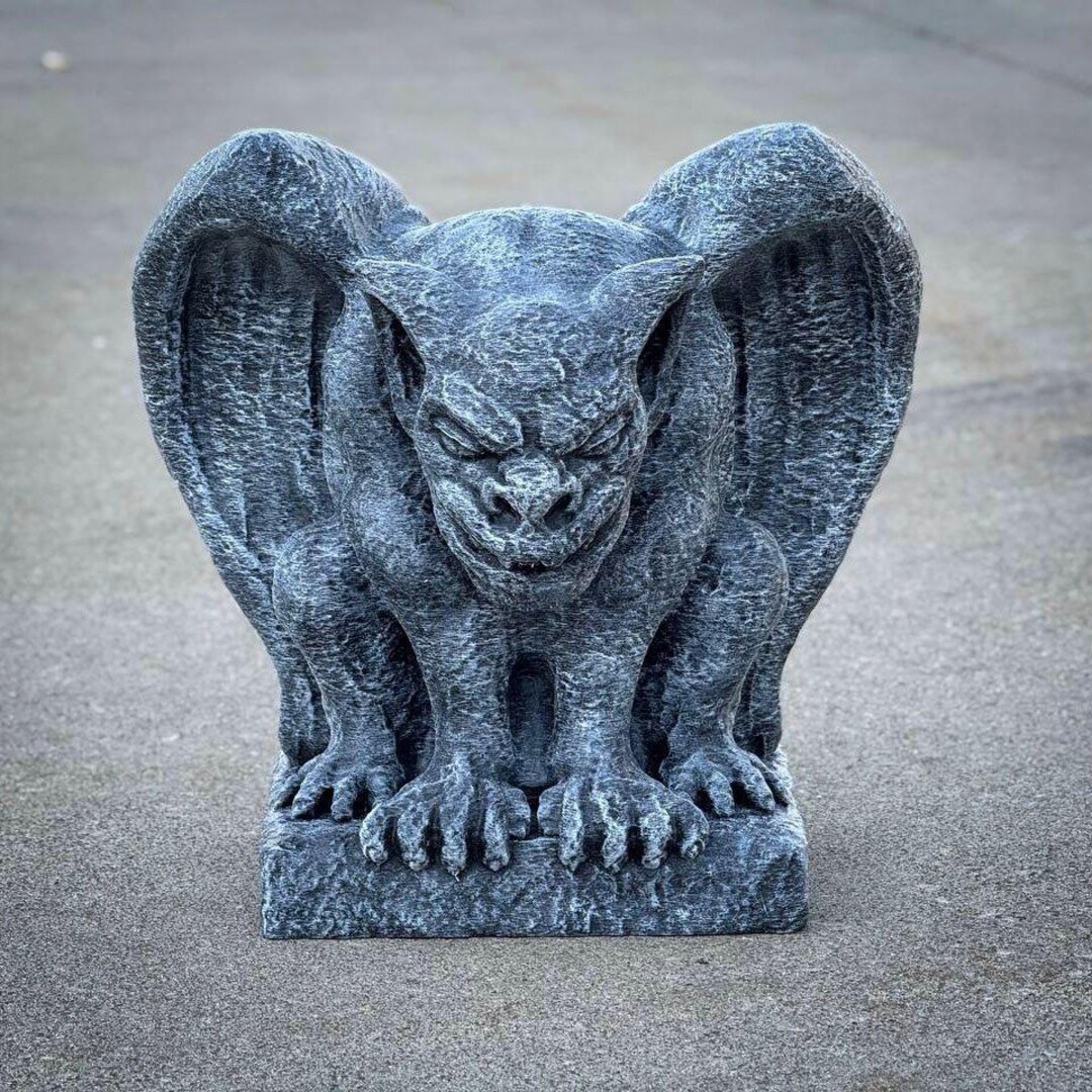 Mystical Gargoyle Sculpture Medieval Guardian Ornament Collectible ...