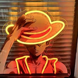 One Piece Luffy LED Neon Sign – USB Powered Wall Decoration With Switch ...