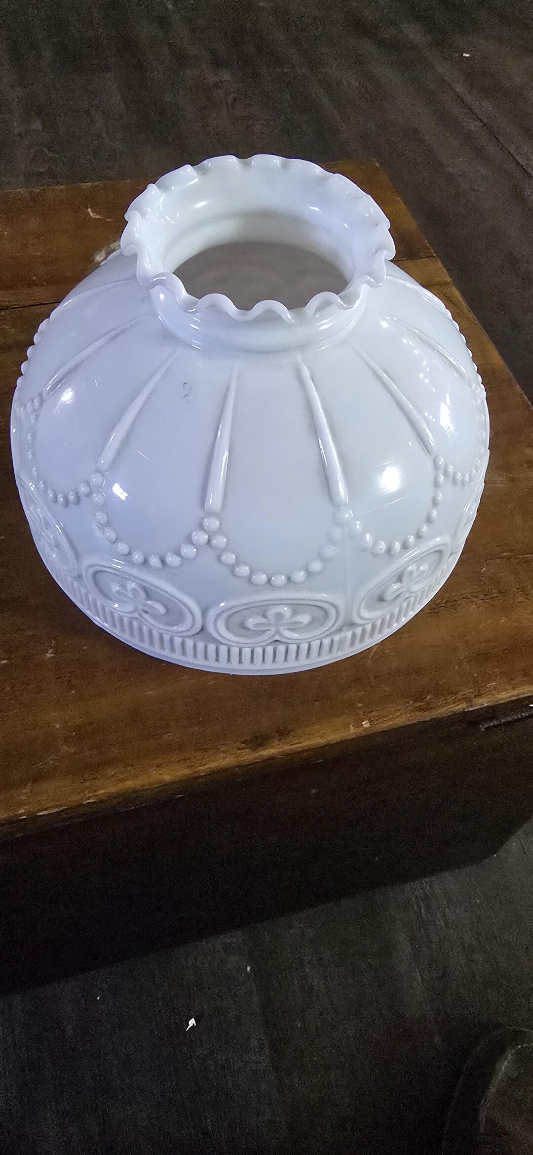 Antique Julie Lamp Shade 1920s Milkglass - Etsy