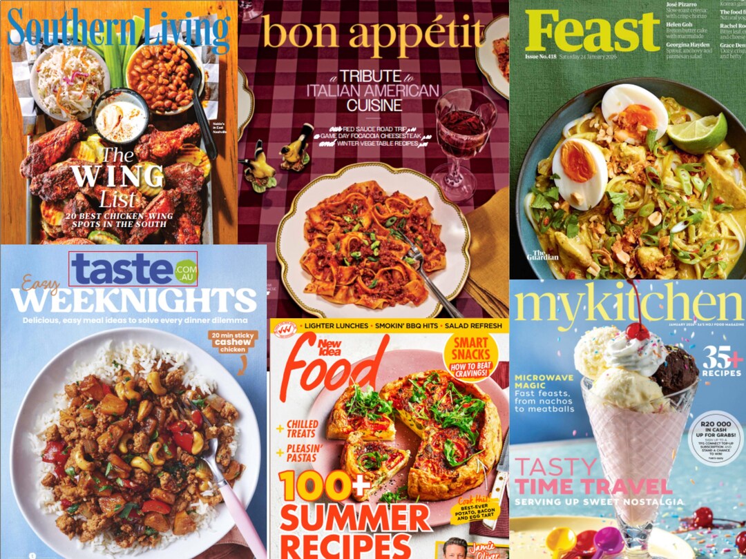 20 Digital Food & Cooking Magazines Bundle February 2026 PDF Download ...
