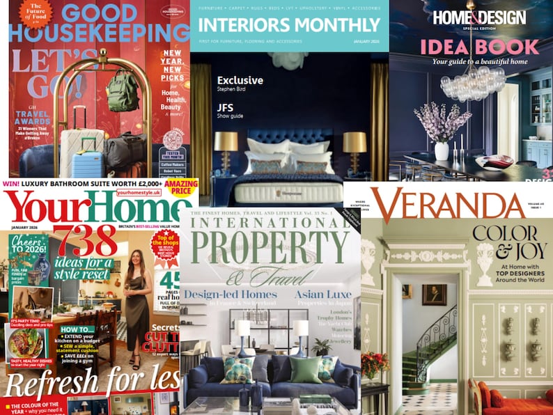 20 Home & Interior Design Magazines Bundle January 2026 PDF Digital ...