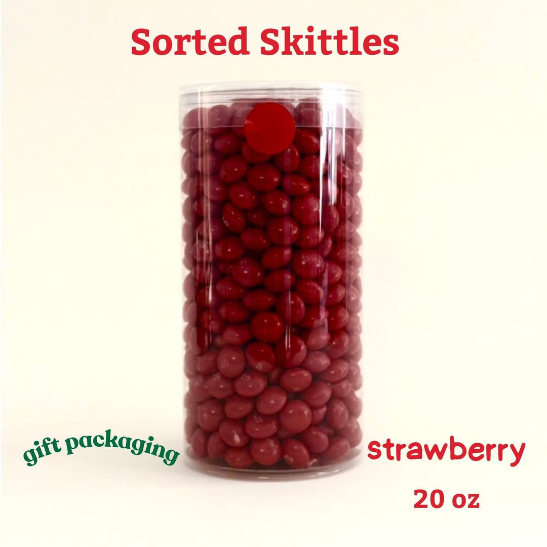 Strawberry Skittles – Sorted Red Candy, Single Flavor Treat, Party ...