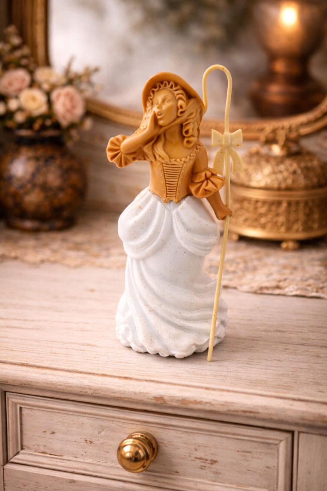 Vintage Avon Little Bo Peep Figural Perfume Bottle Full With Original ...