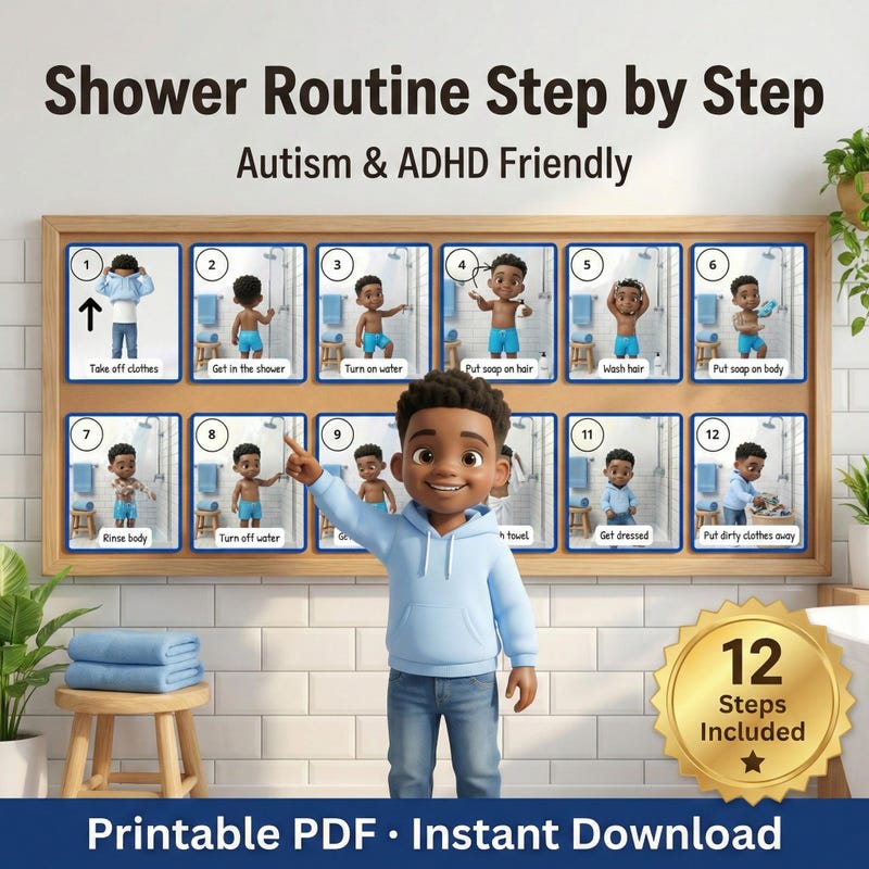 Shower Schedule Printable - Etsy