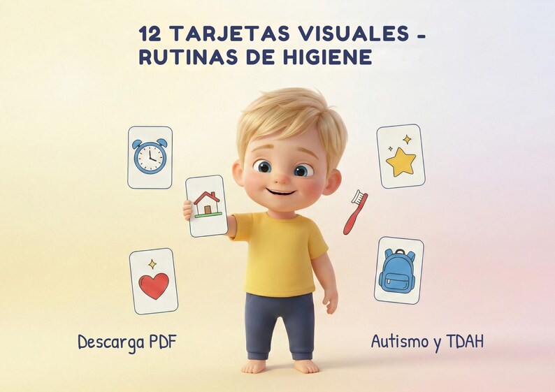 Visual Hygiene Cards for Autistic Kids – Daily Routine – Spanish ...