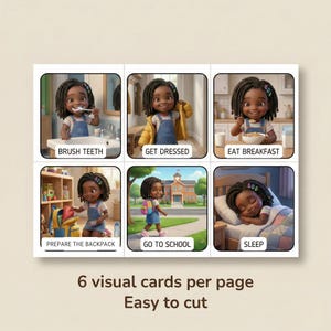 Complete Daily Visual Schedule for Kids | 60 Routine Cards | Printable ...