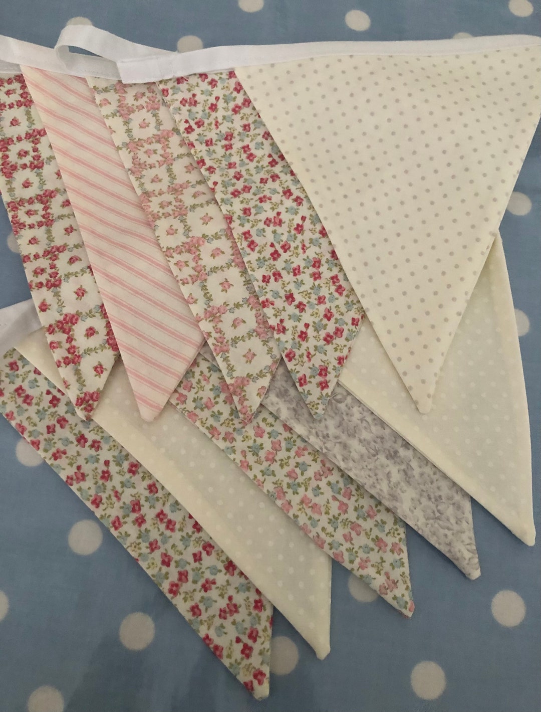 Banderines, banderines de tela de algodón, banderines, bodas ...