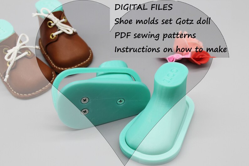 DIGITAL Files Shoe Molds Set Gotz Dolls + PDF Sewing Patterns and ...