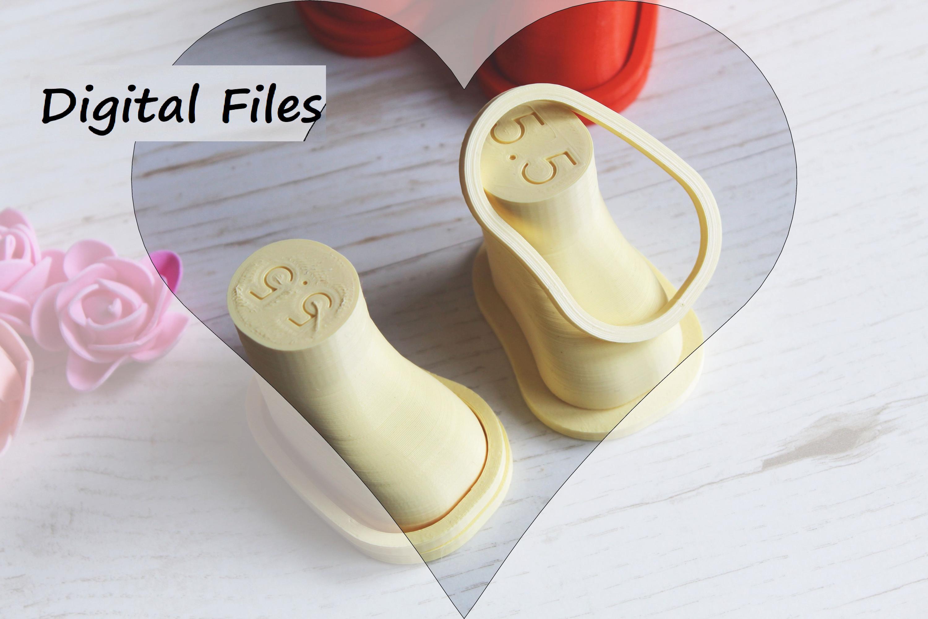 DIGITAL Files, 5.5cm Shoe Molds Set, Waldorf Dolls Shoe Making - Etsy