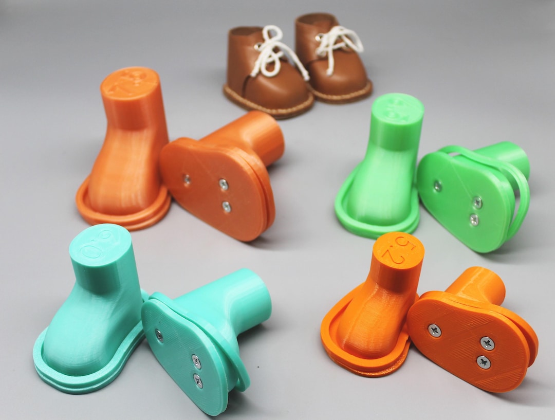 Shoe Molds Set for Dolls, 3D Printed Shoe Mold Set, Shoe Dolls Craft ...