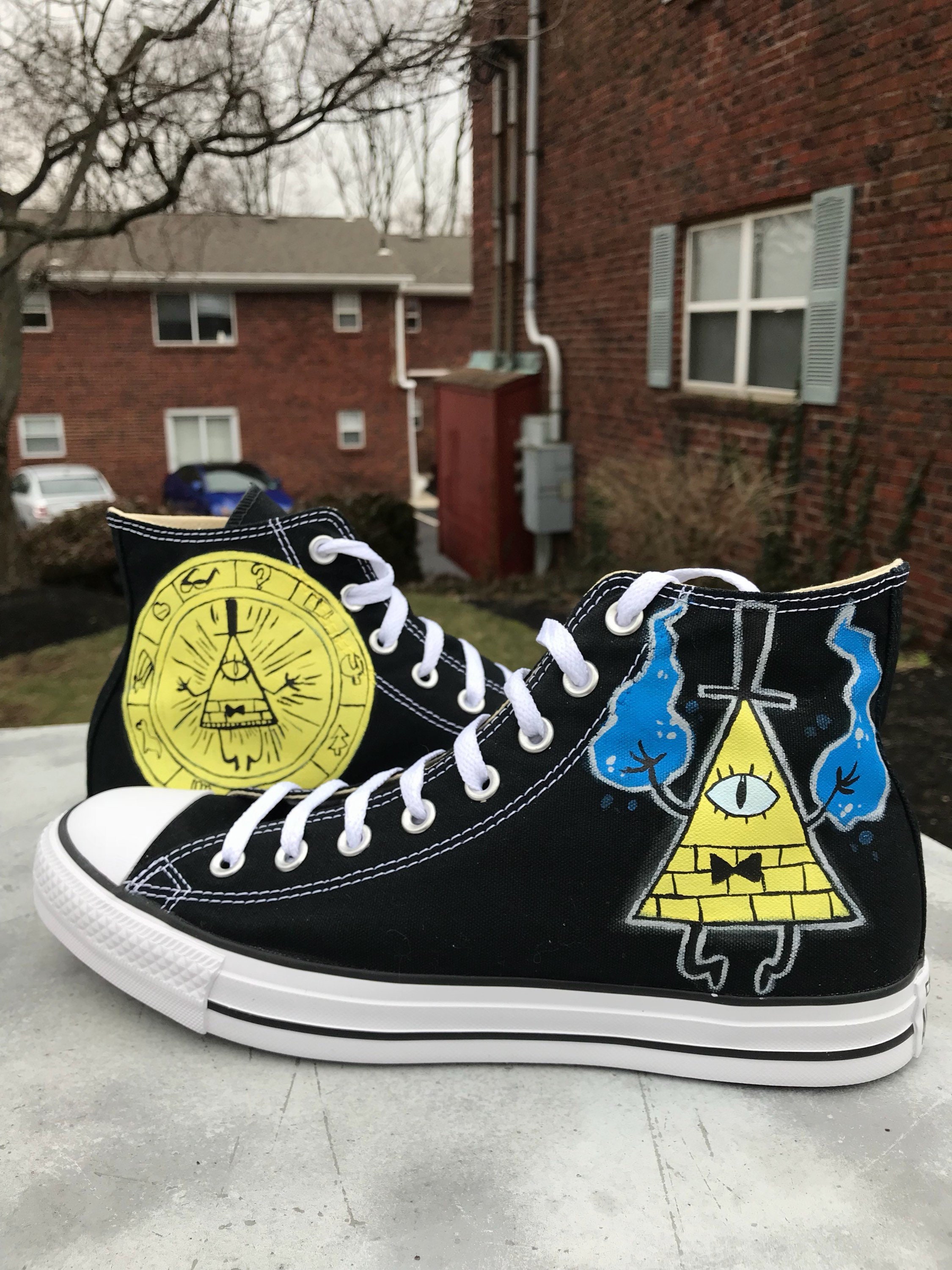 Bill Cipher Gravity Falls Custom Converse | Etsy Australia
