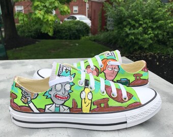 Rick and morty shoes | Etsy
