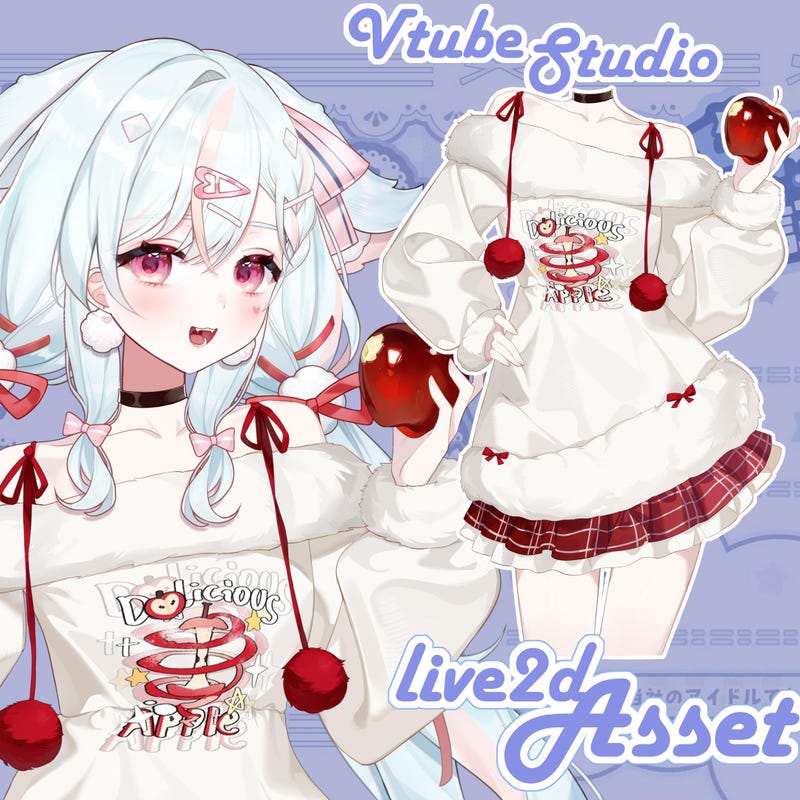 Vtuber Apple Asset - Etsy