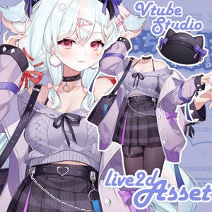 Live2d Vtuber Outfit Asset | Lavender Skirt - Etsy