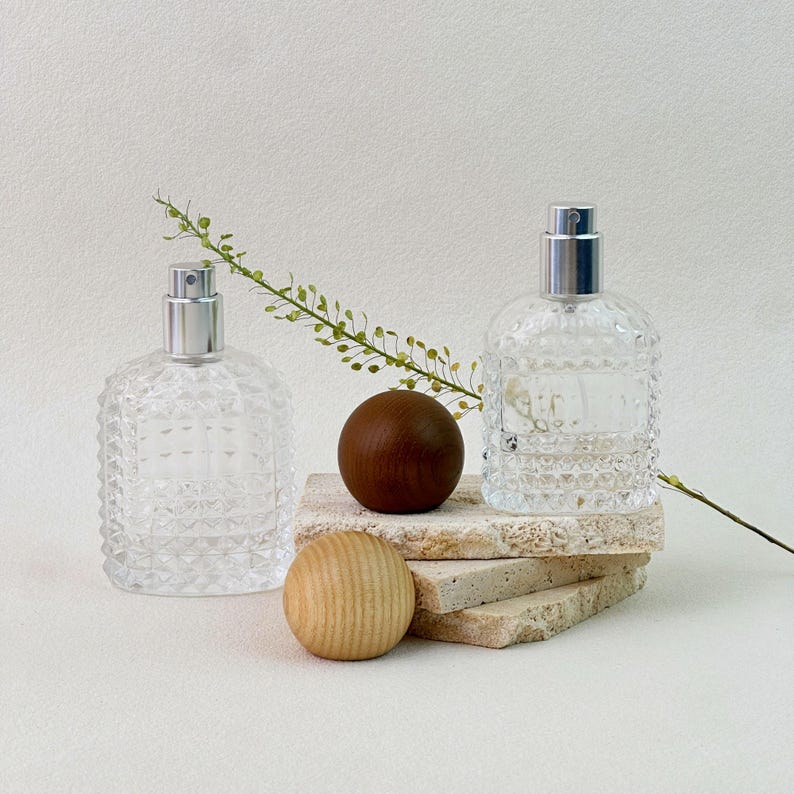 30ml/50ml/100ml Glass Perfume Bottle, Refillable Fine Mist Spray Bottle ...