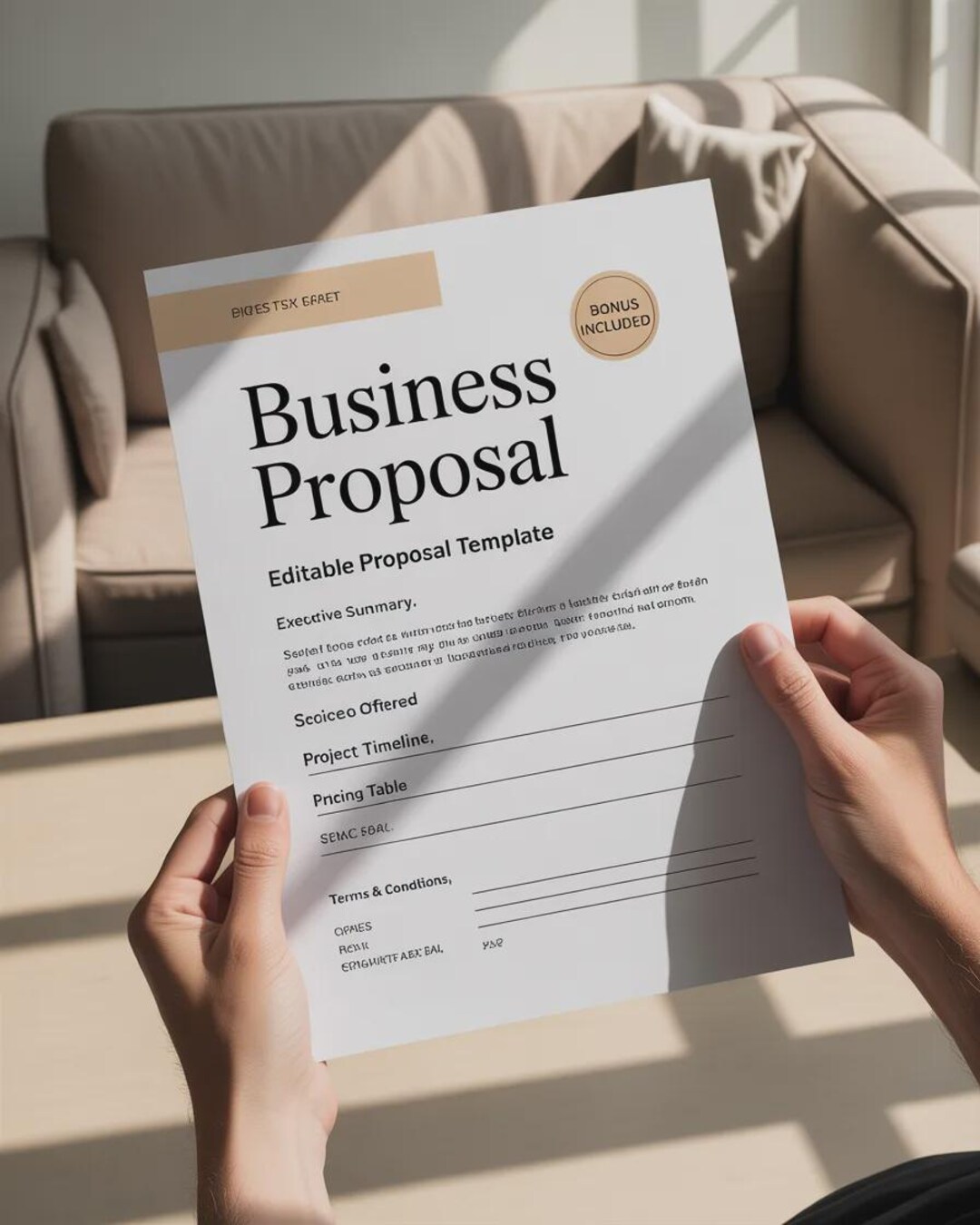 Professional Business Proposal Templates, Editable Word & PDF Free ...