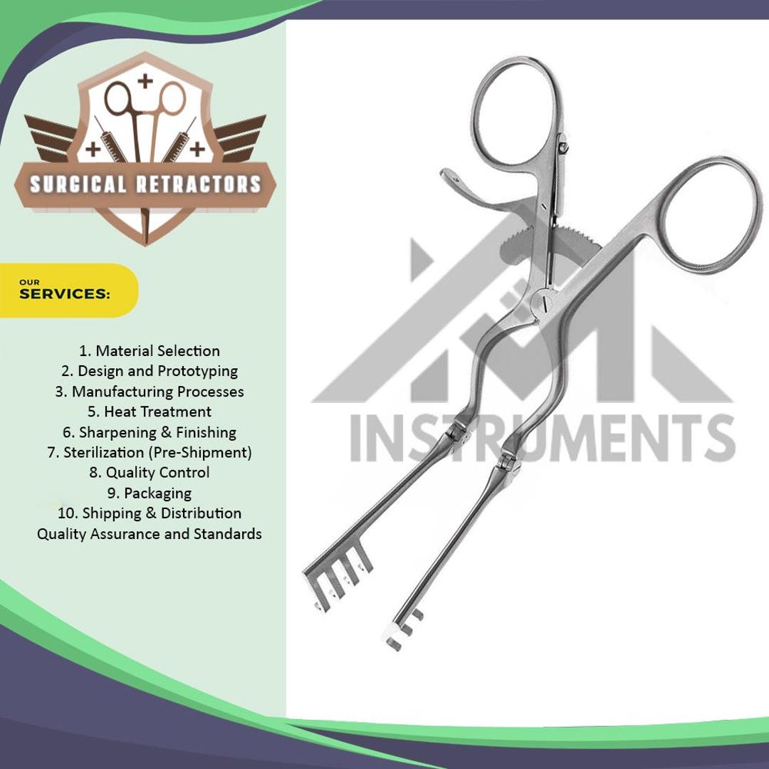 Beckman-weitlaner Retractor – Self-retaining Surgical Tool With 3x4 ...