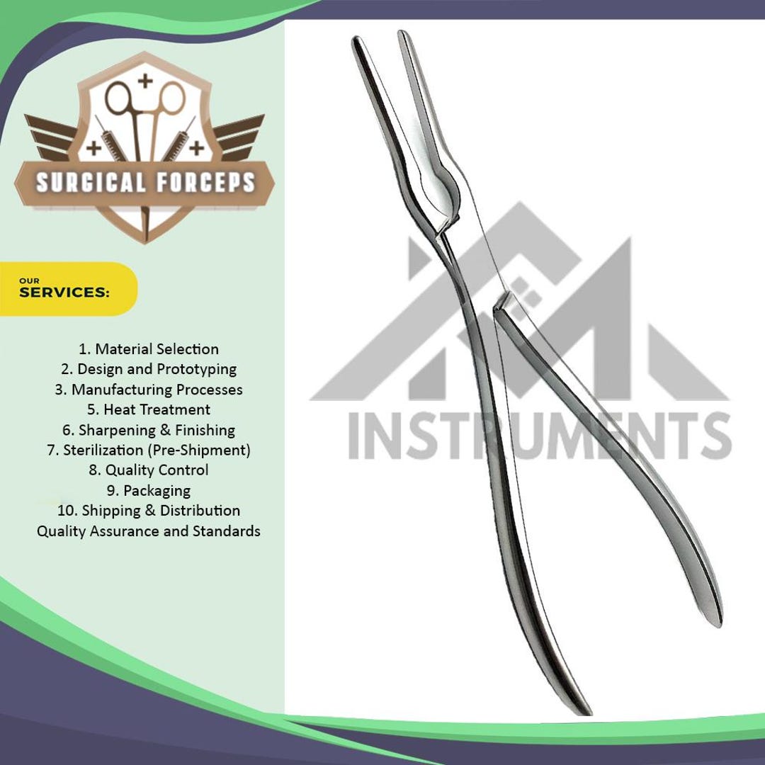 Asch Septum Straightening Forceps | 22cm Angled Smooth Surgical ...