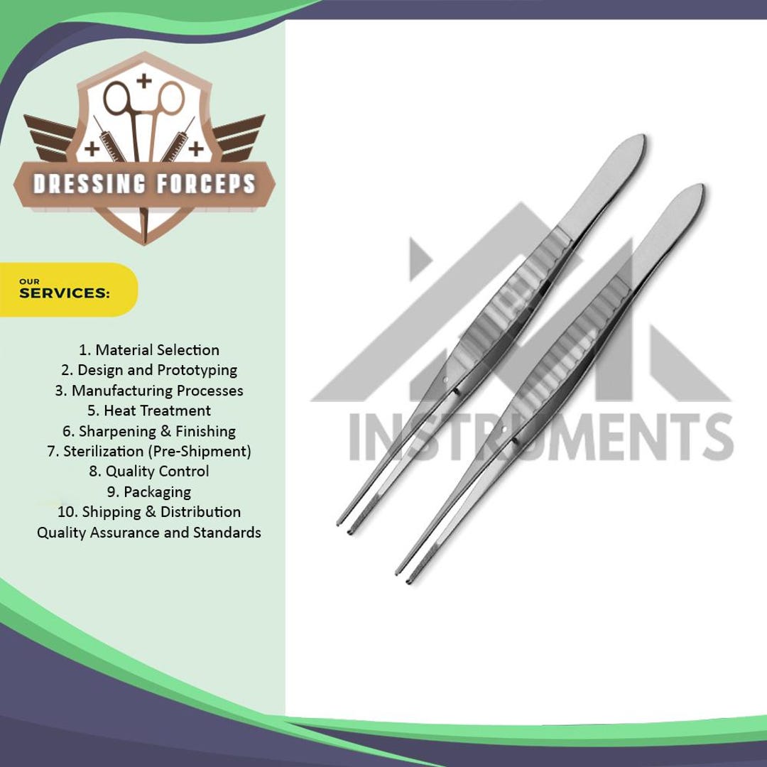 Gillies Surgical Dissecting Forceps Set | 2-piece, 15cm With 1x2 Teeth ...