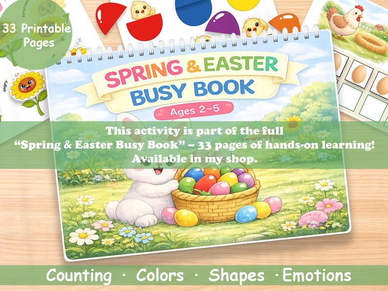 Spring Counting Activity | Preschool Flower Petal Math Game (PDF ...